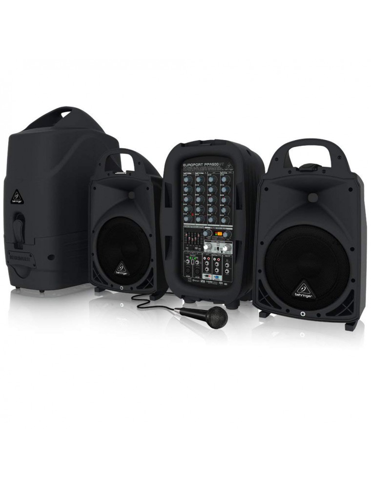 BEHRINGER EUROPORT PPA500BT - 6 Channel Portable PA System with ...